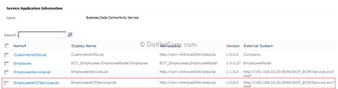 Sharepoint 2010 Connecting To Wcf Service As External Content Type Dotnetcurry