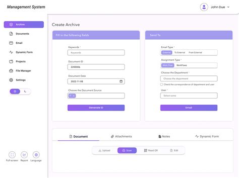 Data Management System Behance