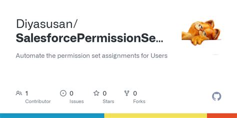 Github Diyasusansalesforcepermissionsetassignment Automate The