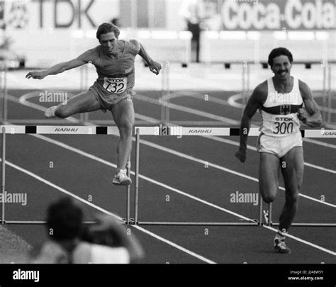 Sven Nylander Sweden 400m Hurdle Harald Schmid Ger 300athlete At