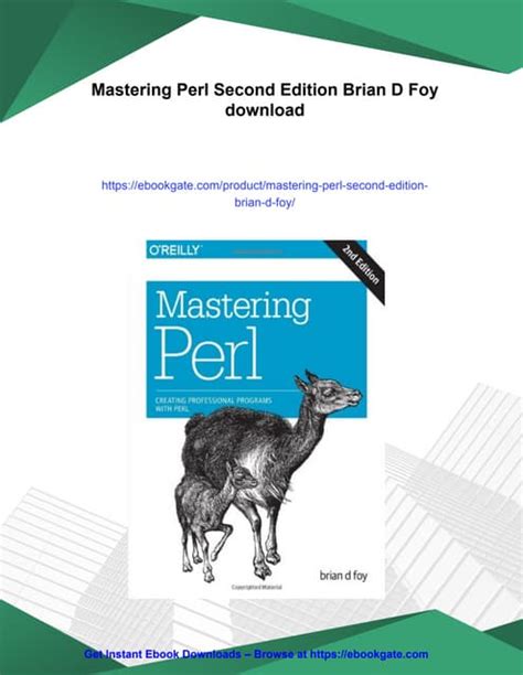 Mastering Perl Second Edition Brian D Foy Pdf