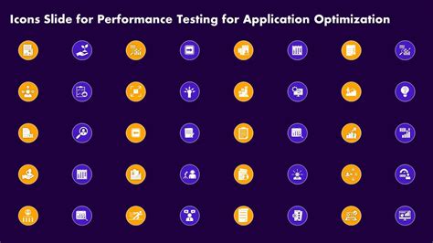 Icons Slide For Performance Testing For Application Optimization Ppt
