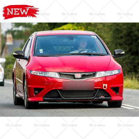For Civic Fn2 Type R Mugen Style Carbon Fiber Glass Front 42 Off