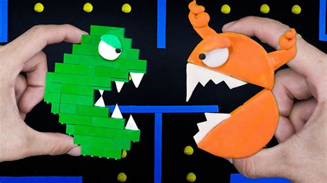 Pacman Stop Motion Pacman Vs Pacman Villain The Battle Of Life And