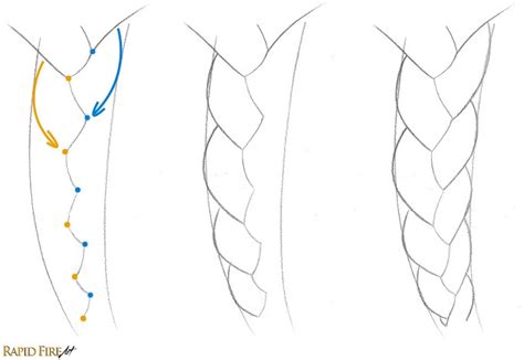 How To Draw A Braid Step By Step