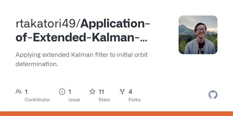 Github Rtakatori49application Of Extended Kalman Filter To Orbit