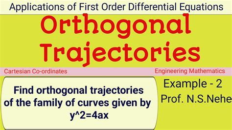 Orthogonal Trajectories Applications Of Differential Equations Orthogonal Trajectories Y2 Orthogonal Trajectories Applications Of Differential Equations Orthogonal Trajectories Y2