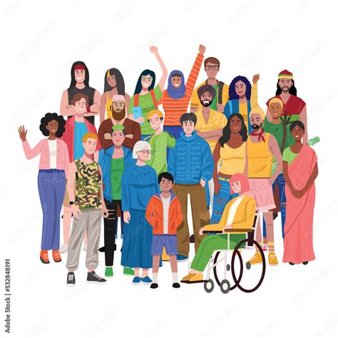 Diverse Group Clip Art