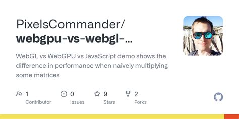 Github Pixelscommanderwebgpu Vs Webgl Compute Matrix Multiplication Webgl Vs Webgpu Vs