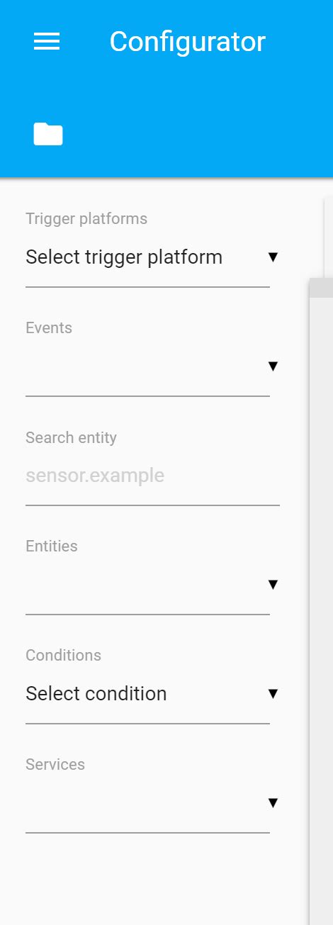 Events And Entities Dont Show Up In Configurator Drop Down Configuration Home Assistant