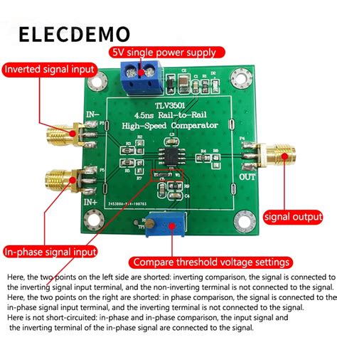 Tlv3501 Ultra High Speed Voltage Comparator Module Grandado