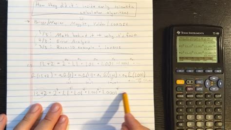 Logarithms On Early Calculators 13 Youtube