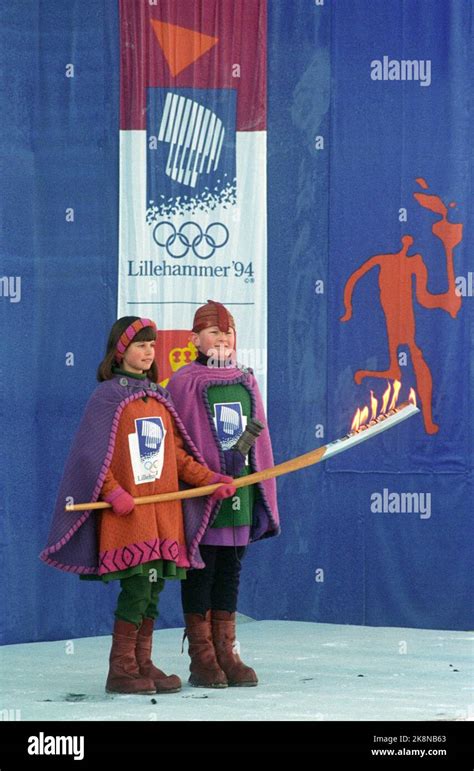 The Olympic Fire Lights The Torch Relay Starts The Picture Hi Res Stock
