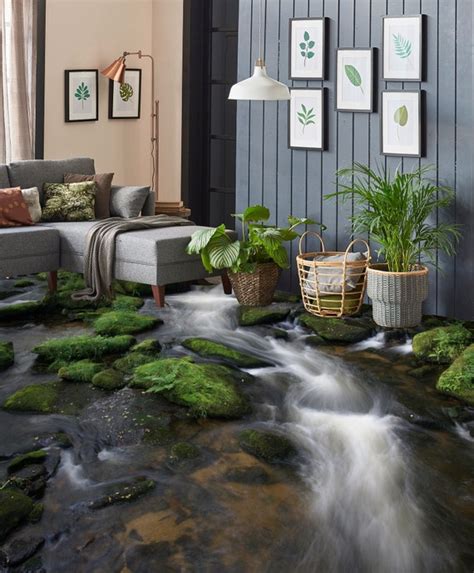 Wall Décor 3d The Meaning Of Water 7902 Floor Wallpaper Murals Self