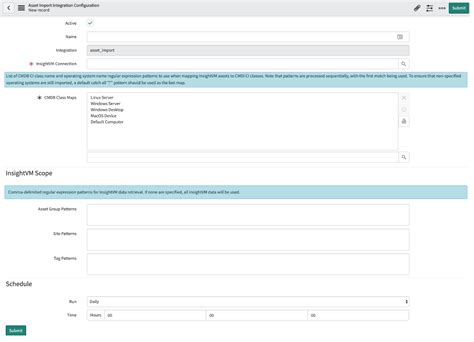 ServiceNow CMDB Asset Import Using The InsightVM Integration