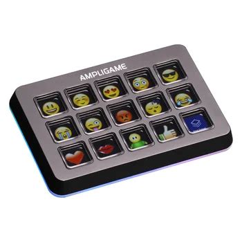 Fifine Ampligame 15 Customizable Lcd Keys Stream Controller Keypad Stream Deck Keyboard Pc