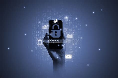 Hand Showing Smartphone With Master Key And Login Password For Cyber