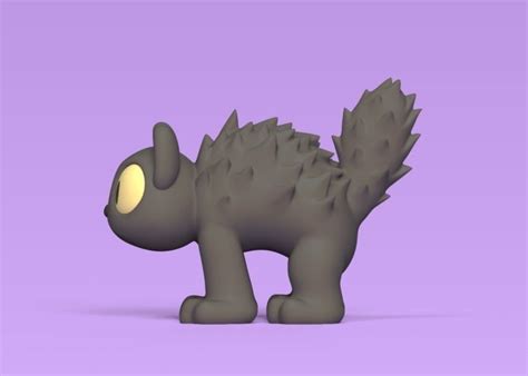 Scared Cat 3d Model 3d Printable Cgtrader