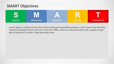 SMART Objectives Slide Design For PowerPoint SlideModel