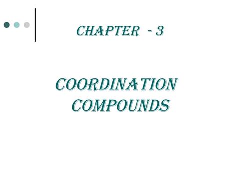 Coordination Compound Pdf