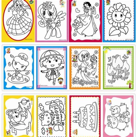 กระดาษวาดภาพสำหรับเด็กอนุบาลสมุดระบายสี2 3 6ปีเด็กตรัสรู้กราฟฟิตีหนังสือภาพวาดบัตรระบายสี