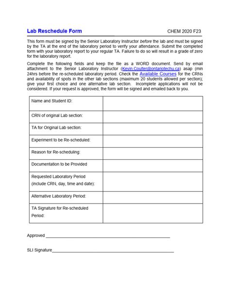 Lab Reschedule Form 2020 F23 Pdf Lab Reschedule Form 2020 F23 Pdf