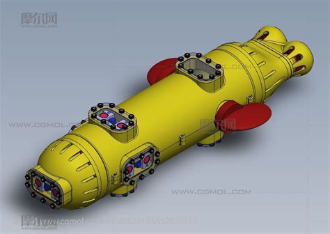 Auv水下机器人solidworks模型其他模型下载 摩尔网cgmol