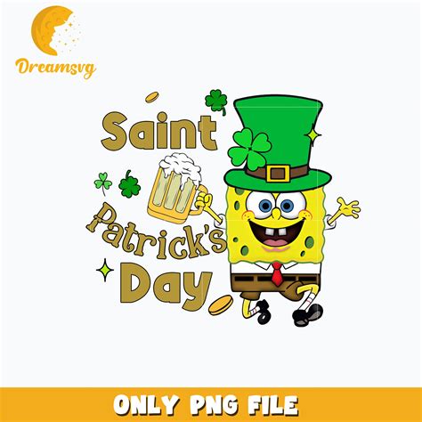 Spongebob Beer St Patricks Day Png Dreamsvg Store