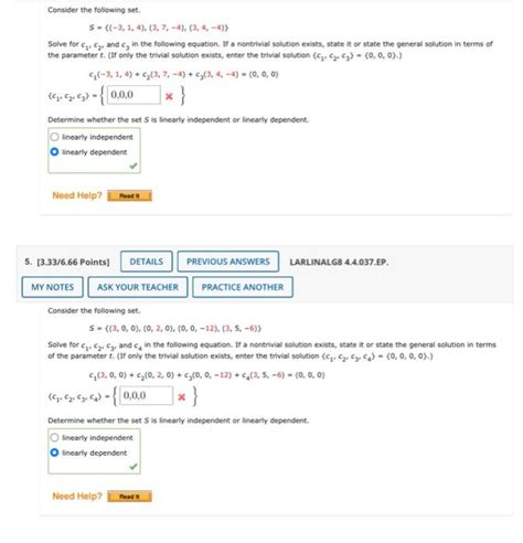 solved consider the following set