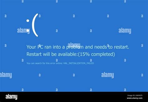 Bsod Screen Death Error System Crash Computer Bluescreen Bsod Operating System Alert Stock