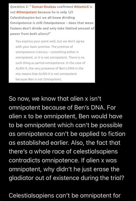 Debunking Omnipotent And Nigh Omnipotent Alien X R Powerscaling