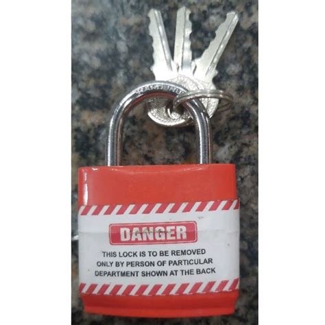 Danger With Key Safety Loto Lock Main Door Padlock Size 40 Mm At