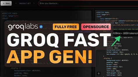 groqlabs llama 3 3 appgen this super fast coder can generate apps in milliseconds youtube