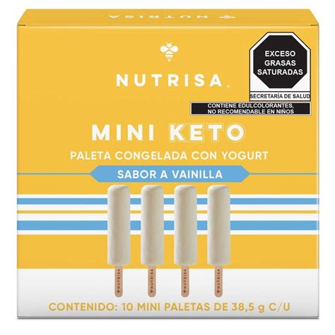 Mini Paleta Helada Nutrisa Keto Sabor Vainilla 10 Pzs Walmart