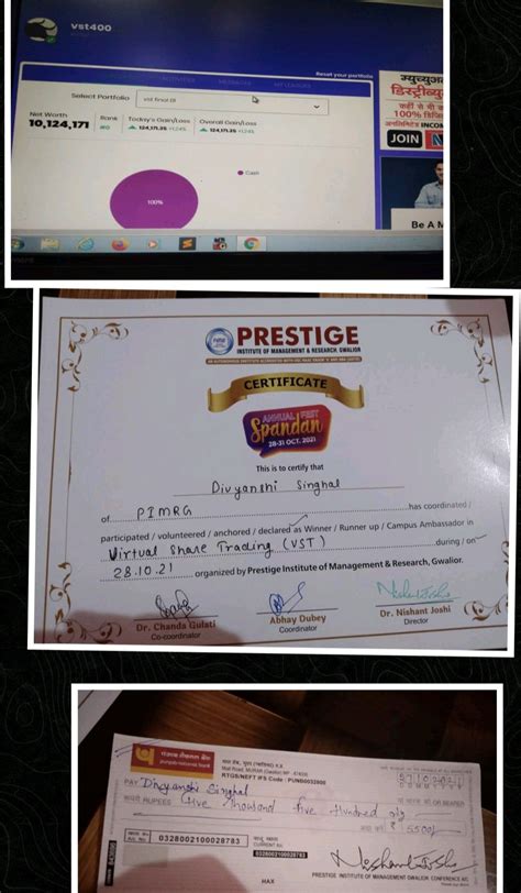 Divyanshi Singhal On Linkedin Virtualsharetradingchampion