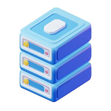 Imagem 3d Realista Do Servidor De Base De Dados Imagem Premium Gerada Com Ia