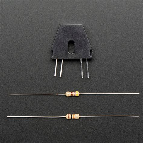 Reflective Ir Sensor With 470 And 10k Resistors