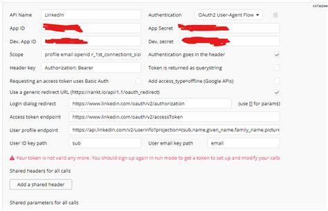 Linkedin Oauth Token Not Valid Any More Apis Bubble Forum