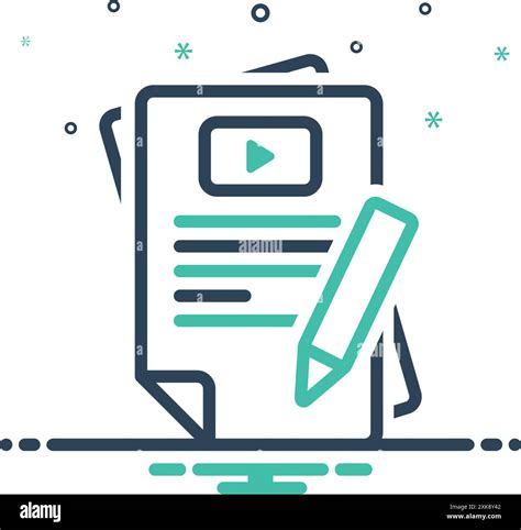 Icon For Scriptswriting Stock Vector Image And Art Alamy