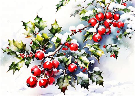 The Traditional Holly Berry Symbolizes Christmas And New Year