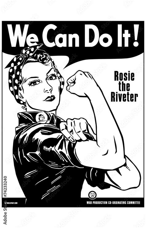 Rosie The Riveter Stock Vector Adobe Stock