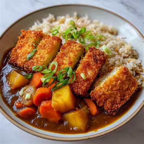 Vegan Katsu Curry With Crispy Tofu And Brown Rice A Comforting Twist