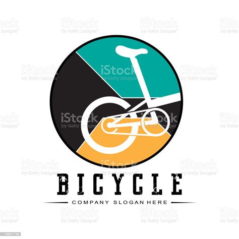 자전거 로고 아이콘 벡터 스포츠 경주 캐주얼 내리막 길 복고풍 템플릿 용 차량 디자인에 대한 스톡 벡터 아트 및 기타 이미지 디자인 로고 건강한 생활방식 Istock