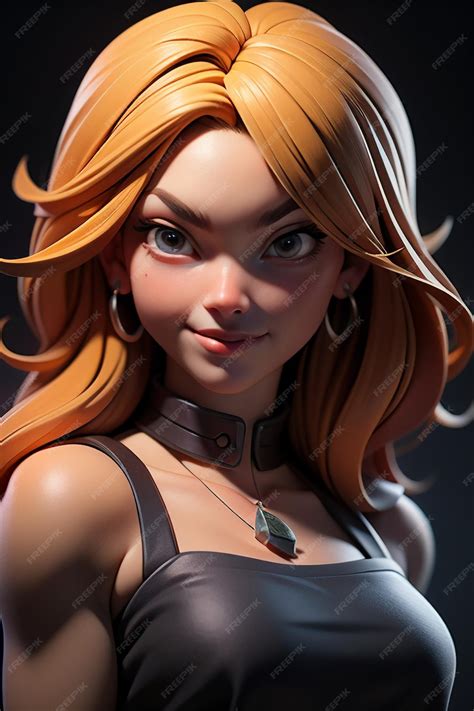 Premium Ai Image 3d Rendering Cartoon Character Pretty Girl Game