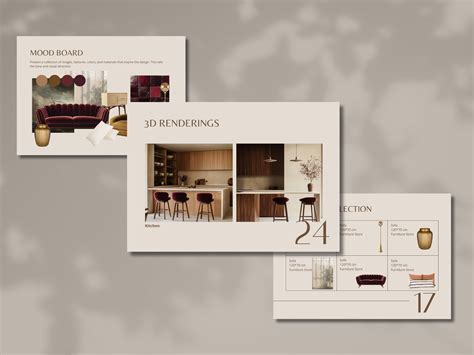 Interior Design Project Proposal Interior Presentation Canva Template