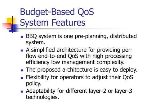 Ppt Budget Based Qos Management Architecture Powerpoint Presentation