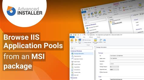 Browse Iis Application Pools From An Msi Package Youtube
