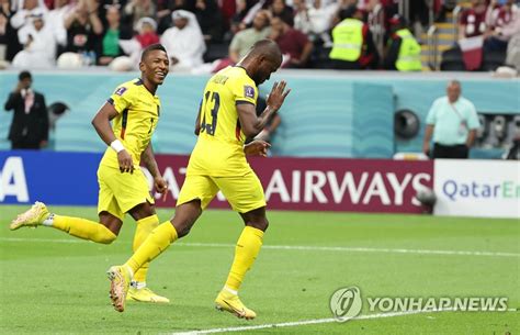 에콰도르 에네르 발렌시아 카타르 월드컵 대회 첫 골 연합뉴스 에콰도르 에네르 발렌시아 카타르 월드컵 대회 첫 골 연합뉴스