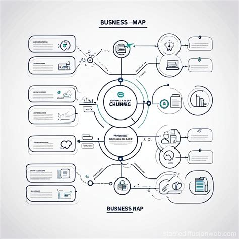 Minimalist Business Process Map Illustrating Chunking Stable