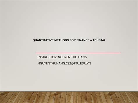 Econometrics Lecture 1st Ppt